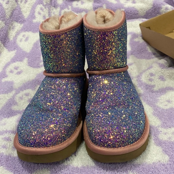 UGG | Other | Ugg Pink Glitter Boots Womens 5 | Poshmark